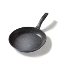 Stoneline Bratpfanne 28 cm, Pfanne Induktion geeignet, Pfanne mit echten Steinpartikeln beschichtet, Brat- & Universalpfannen aus Aluguss, gro&szlig;e Pfanne