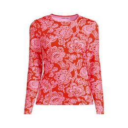 LANDS' END Schnelltrocknendes UPF 50 Sonnenschutz-Badeshirt f&uuml;r Damen in Plus-Gr&ouml;&szlig;e, Damen, size: plus, Orange, Nylon-Mischung, by Lands' End