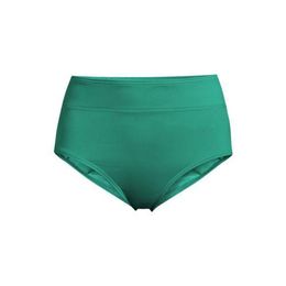 LANDS' END Control-Bikinihose High Waist CHLORRESISTENT f&uuml;r Damen, Damen, size: regular, Gr&uuml;n, Elasthan/Nylon-Mischung, by Lands' End