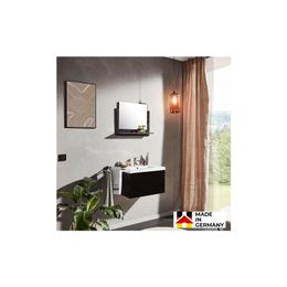 Home Deluxe Badm&ouml;bel Komplettset WANGEROOGE M - Schwarz Made in Germany
