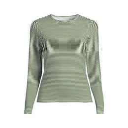 LANDS' END Schnelltrocknendes UPF 50 Sonnenschutz-Badeshirt f&uuml;r Damen, Damen, size: regular, Gr&uuml;n, Nylon-Mischung, by Lands' End