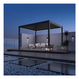 Weide Deluxe Elektrischer Pavillon Terrassen&uuml;berdachung Aluminium Led 3X4 M