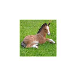 dazikemo Dekofigur Gartenfigur Statue liegendes Pferd