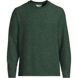 LANDS' END Struktur-Shirt mit Leinen f&uuml;r Herren, Herren, size: regular, Gr&uuml;n, Leinen/Polyester/Polyester-Mischung, by Lands' End