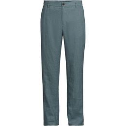 LANDS' END Premium Reinleinen-Hose, Herren, size: regular, Gr&uuml;n, Leinen, by Lands' End
