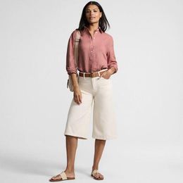 LANDS' END Premium Reinleinen-Schlupfbluse, Damen, size: regular, Rot, Leinen, by Lands' End