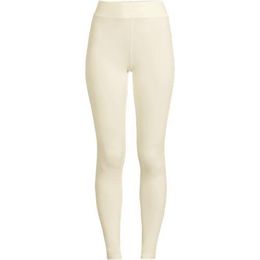 LANDS' END Lange Stretch-THERMASKIN-Unterhose f&uuml;r Damen in Plus-Gr&ouml;&szlig;e, Damen, size: plus, Elfenbein, Elasthan/Polyester-Mischung, by Lands' End