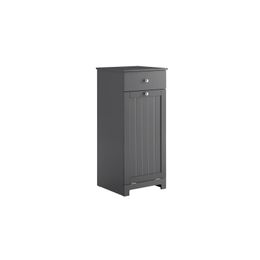 sobuy Badunterschrank mit 1 Schublade Dunkelgrau 40x38x91cm Modern