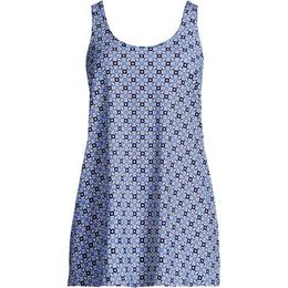 LANDS' END Badekleid mit rundem Ausschnitt, Damen, size: regular, Schwarz, Nylon-Mischung, by Lands' End