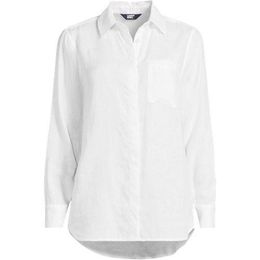 LANDS' END Premium Reinleinen-Bluse f&uuml;r Damen in Plus-Gr&ouml;&szlig;e, Damen, size: plus, Wei&szlig;, Leinen, by Lands' End