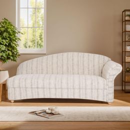 3-Sitzer Sofa Loretta mit rechter Armlehne, ca. 193 x 83 x 85 cm &ndash; Grau