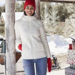 LANDS' END Isolierte Steppjacke FeatherFree f&uuml;r Damen in Plus-Gr&ouml;&szlig;e, Damen, size: plus, Elfenbein, Polyester, by Lands' End