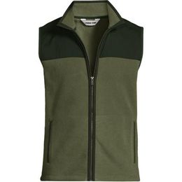LANDS' END Anyweather Fleece-Weste f&uuml;r Herren, Herren, size: regular, Gr&uuml;n, Polyester, by Lands' End