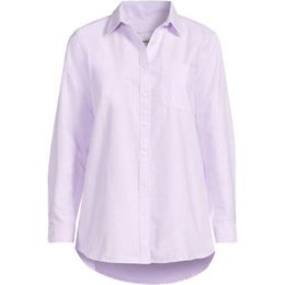 LANDS' END Langarm Oxford-Hemdbluse f&uuml;r Damen, Damen, size: regular, Lila, Baumwolle, by Lands' End