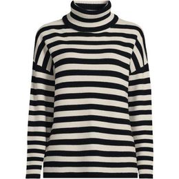 LANDS' END Feinstrick-Rollkragenpullover f&uuml;r Damen, Damen, size: regular, Schwarz, by Lands' End