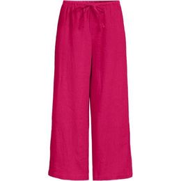 LANDS' END Weite Premium Reinleinen-Schlupfhose in 7/8-L&auml;nge f&uuml;r Damen, Damen, size: regular, Pink, Leinen, by Lands' End