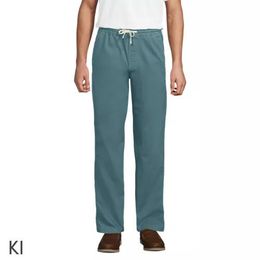 LANDS' END Entspannte Schlupfbund-Hose f&uuml;r Herren, Herren, size: regular, Blau, Elasthan/Baumwoll-Mischung, by Lands' End