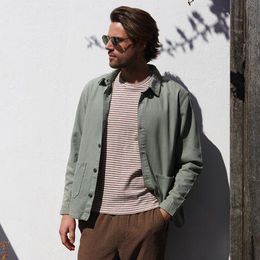 LANDS' END Soft Comfort Hemdjacke im Leinenmix f&uuml;r Herren, Herren, size: regular, Gr&uuml;n, Baumwolle/Leinen/Baumwoll-Mischung, by Lands' End