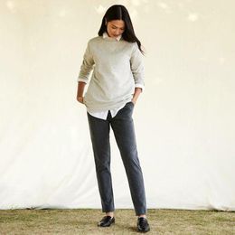 LANDS' END Komfort-Cordhose SPORT KNIT f&uuml;r Damen in Tall-Gr&ouml;&szlig;e, Damen, size: tall, Grau, Baumwoll-Mischung, by Lands' End