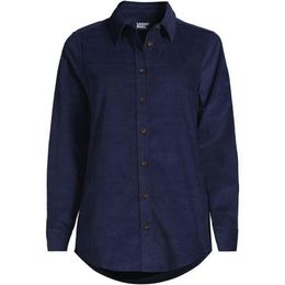 LANDS' END Feincord-Hemdbluse f&uuml;r Damen in Plus-Gr&ouml;&szlig;e, Damen, size: plus, Blau, Baumwolle, by Lands' End