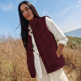 LANDS' END Isolierte Steppweste FeatherFree f&uuml;r Damen in Petite-Gr&ouml;&szlig;e, Damen, size: petite, Lila, Polyester, by Lands' End
