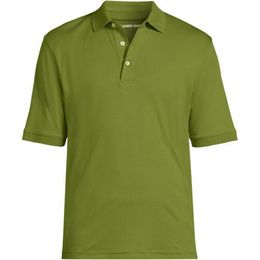 LANDS' END Supima Kurzarm-Polo f&uuml;r Herren, Classic Fit, Herren, size: regular, Gr&uuml;n, Baumwolle, by Lands' End