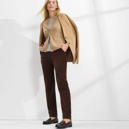 LANDS' END Komfort-Cordhose SPORT KNIT f&uuml;r Damen in Tall-Gr&ouml;&szlig;e, Damen, size: tall, Braun, Baumwoll-Mischung, by Lands' End