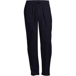 LANDS' END Flanell-Pyjamahose f&uuml;r Herren, Herren, size: regular, Blau, Baumwolle, by Lands' End