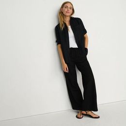 LANDS' END Weite Schlupfhose aus Leinenmix f&uuml;r Damen, Damen, size: regular, Schwarz, Leinen/Viskose, by Lands' End