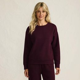LANDS' END Sweatshirt SERIOUS SWEATS f&uuml;r Damen, Damen, size: regular, Rot, Elasthan/Baumwoll-Mischung/Polyester-Mischung, by Lands' End