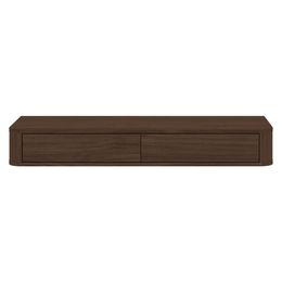 Mid.you Konsolentisch Mocha, Walnuss, Holzwerkstoff, 2 Schublade(n) Schubladen, 115.2x15.8x40 cm, Wohnzimmer, Wohnzimmertische, Konsolentische