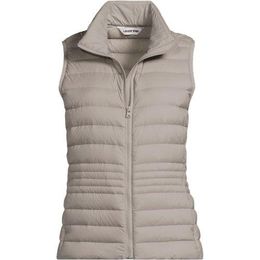LANDS' END Daunenweste WANDERWEIGHT Verstaubar Ultraleicht f&uuml;r Damen in Petite-Gr&ouml;&szlig;e, Damen, size: petite, Beige, Nylon, by Lands' End