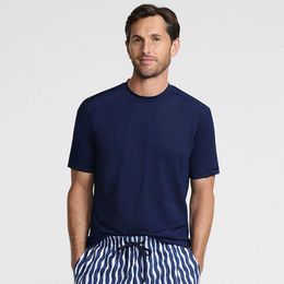 LANDS' END Kurzarm-Badeshirt f&uuml;r Herren, Herren, size: regular, Blau, by Lands' End