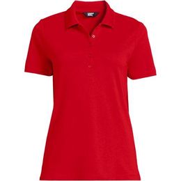 LANDS' END Supima&reg; Polo-Shirt in Plus-Gr&ouml;&szlig;e, Damen, size: plus, Rot, Baumwolle, by Lands' End