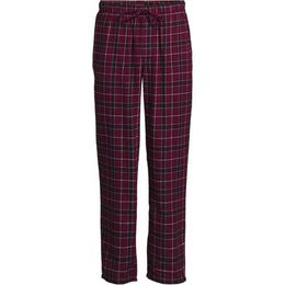 LANDS' END Flanell-Pyjamahose f&uuml;r Herren, Herren, size: regular, Rot, Baumwolle, by Lands' End
