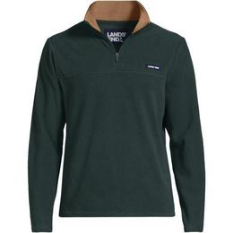 LANDS' END Anyweather Fleece-Pullover mit Rei&szlig;verschluss in Tall-Gr&ouml;&szlig;e, Herren, size: tall, Gr&uuml;n, Polyester, by Lands' End