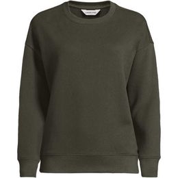 LANDS' END Sweatshirt SERIOUS SWEATS f&uuml;r Damen in Plus-Gr&ouml;&szlig;e, Damen, size: plus, Gr&uuml;n, Elasthan/Baumwoll-Mischung/Polyester-Mischung, by Lands' End