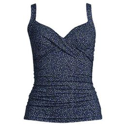 LANDS' END Tankinitop CHLORRESISTENT mit V-Ausschnitt f&uuml;r Damen in Plus-Gr&ouml;&szlig;e, Damen, size: plus, Blau, Nylon-Mischung, by Lands' End