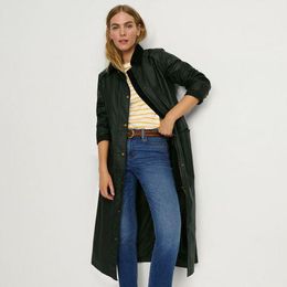 LANDS' END Langer Wachsmantel f&uuml;r Damen, Damen, size: regular, Gr&uuml;n, Baumwolle, by Lands' End
