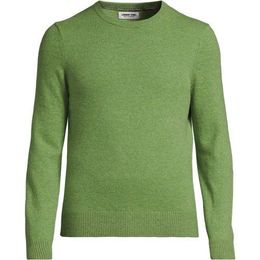 LANDS' END Kaschmirpullover mit rundem Ausschnitt f&uuml;r Herren, Herren, size: regular, Gr&uuml;n, Kaschmir, by Lands' End