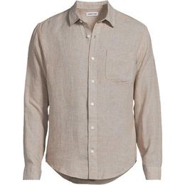 LANDS' END Premium Reinleinen-Hemd f&uuml;r Herren, Herren, size: regular, Beige, Leinen, by Lands' End