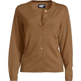 LANDS' END Merino-Cardigan f&uuml;r Damen, Damen, size: regular, Beige, by Lands' End