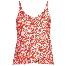LANDS' END Tankinitop mit Tulpensaum chlorresistent f&uuml;r Damen, Damen, size: regular, Orange, Nylon-Mischung, by Lands' End