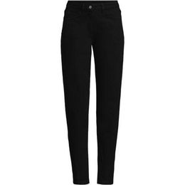 LANDS' END Slim Fit Jeans High Waist, Damen, size: regular, Schwarz, Baumwolle/Baumwoll-Mischung, by Lands' End