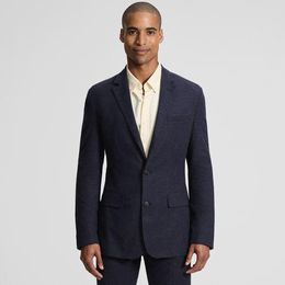 LANDS' END Classic Fit Blazer aus Leinenmix f&uuml;r Herren, Herren, size: regular, Blau, Leinen/Baumwoll-Mischung/Viskose-Mischung, by Lands' End