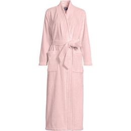 LANDS' END Bademantel aus Pl&uuml;sch-Fleece f&uuml;r Damen in Normal-Gr&ouml;&szlig;e, Damen, size: regular, Pink, Polyester, by Lands' End