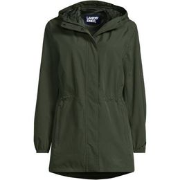 LANDS' END Wasserdichte Regenjacke SQUALL mit Packfach f&uuml;r Damen, Damen, size: regular, Gr&uuml;n, Polyester, by Lands' End