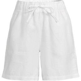 LANDS' END Premium Reinleinen-Schlupfshorts f&uuml;r Damen, Damen, size: regular, Wei&szlig;, Leinen, by Lands' End