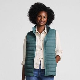 LANDS' END Daunenweste WANDERWEIGHT Verstaubar Ultraleicht f&uuml;r Damen, Damen, size: regular, Gr&uuml;n, Nylon, by Lands' End
