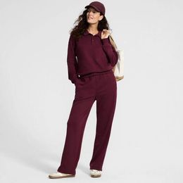 LANDS' END Jogginghose mit geradem Bein SERIOUS SWEATS f&uuml;r Damen in Petite-Gr&ouml;&szlig;e, Damen, size: petite, Rot, Baumwoll-Mischung/Polyester-Mischung, by Lands' End